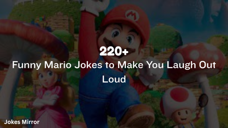 220+ Funny Mario Jokes to Make You Laugh Out Loud - Jokes Mirror